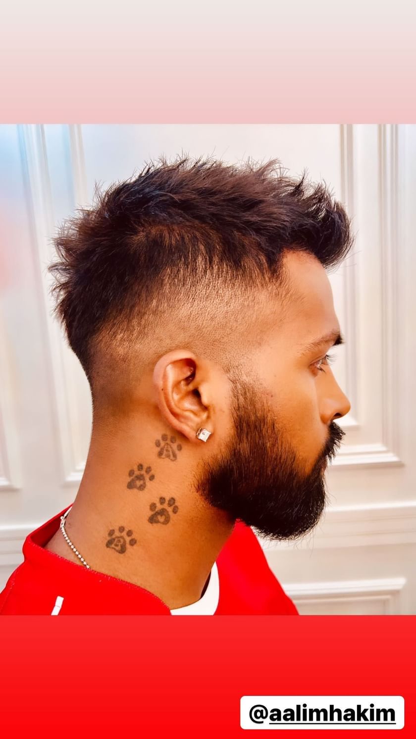 Hardik Pandya flaunts his new hairstyle