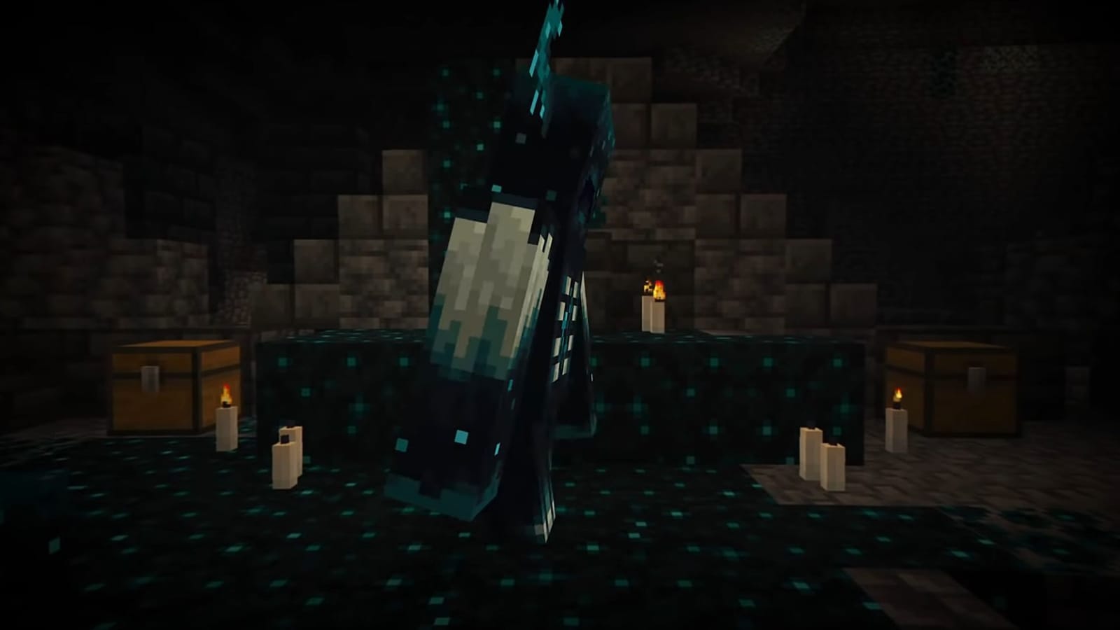 Warden's artwork and game implementation revealed by Minecraft developers