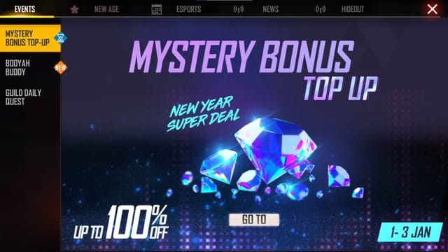 How to top-up Free Fire Diamonds in January 2022: Step-by-step guide ...