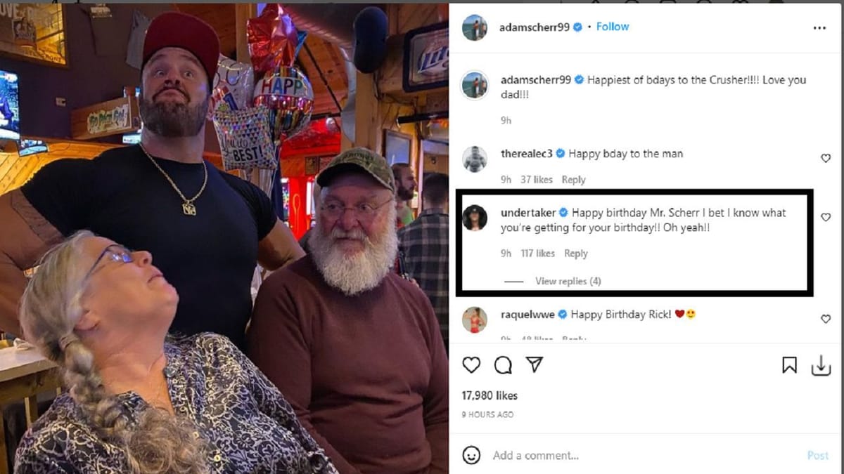 The Undertaker sends an amusing message to Braun Strowman's dad on ...