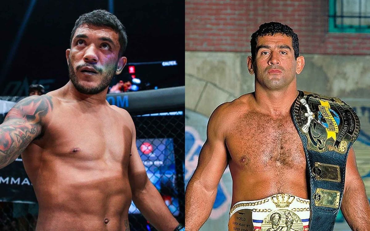 Former ONE champ Alex Silva training with Marco Ruas