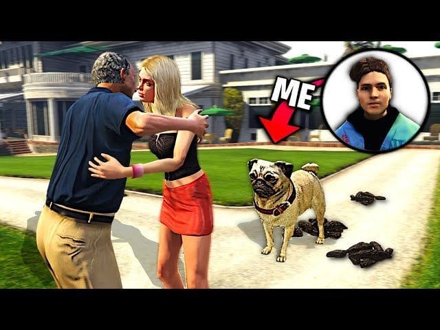 Streamer Caylus pretends to be a pet in GTA 5 using mods