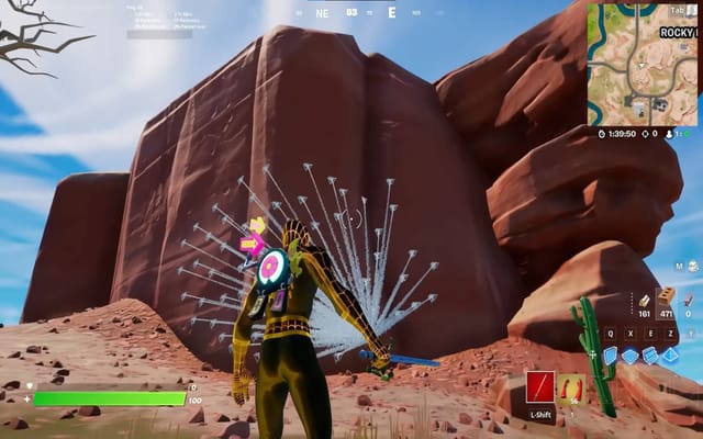 Fortnite YouTuber actually builds a spider's web using Spider-Man Mythic