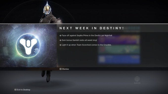 Destiny 2 weekly reset (January 25 to February 1): Devil's Lair ...