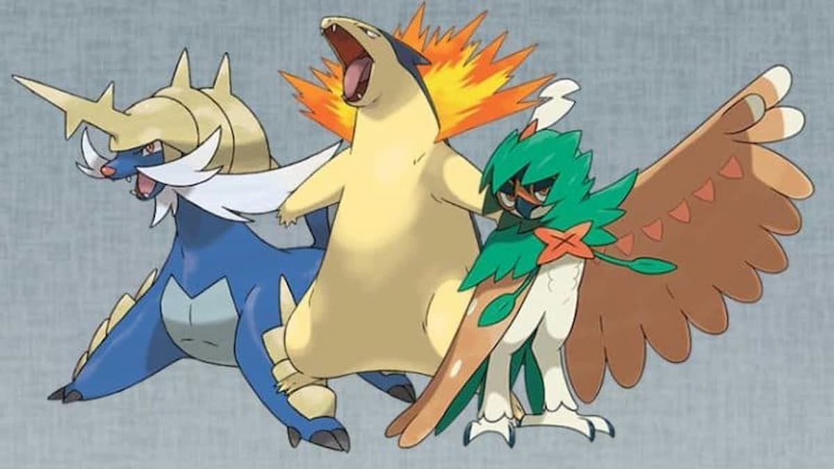 Pokemon Legends: Arceus - Final evolution for each starter