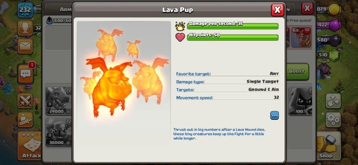 Lava Pup in Clash of Clans: How to unlock, HP, damage type, and more
