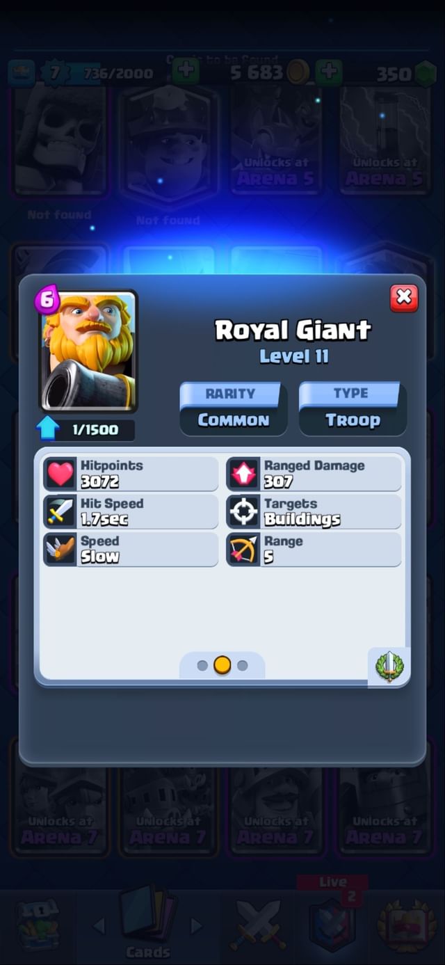 Top 5 common cards in Clash Royale