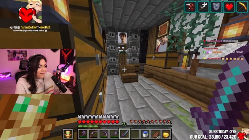 Minecraft streamer Ph1LzA's wife Kristen joins Dream SMP for a day