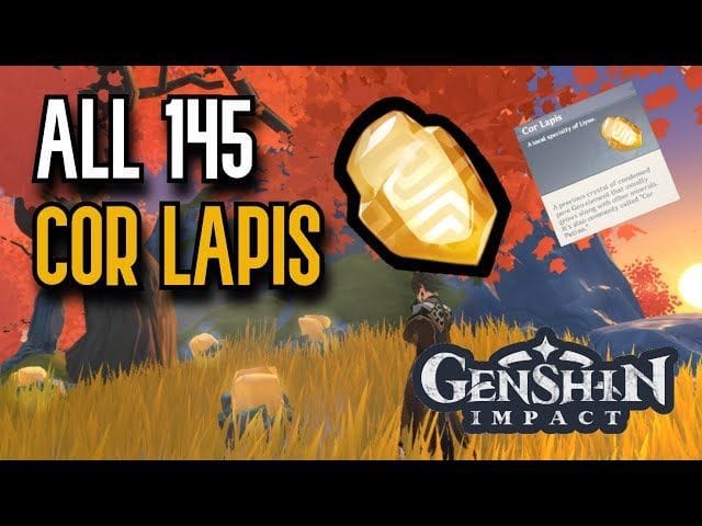 Cor Lapis locations and best farming routes in Genshin Impact