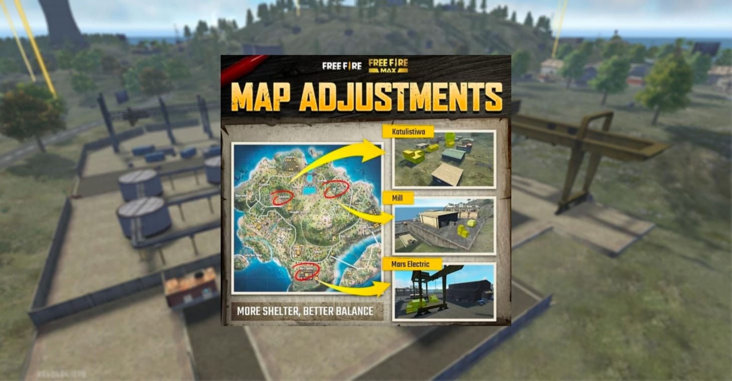 New changes to Free Fire Bermuda map revealed