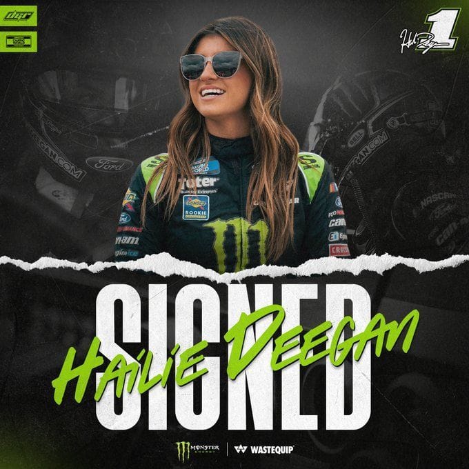 Hailie Deegan re-signs with David Gilliland Racing