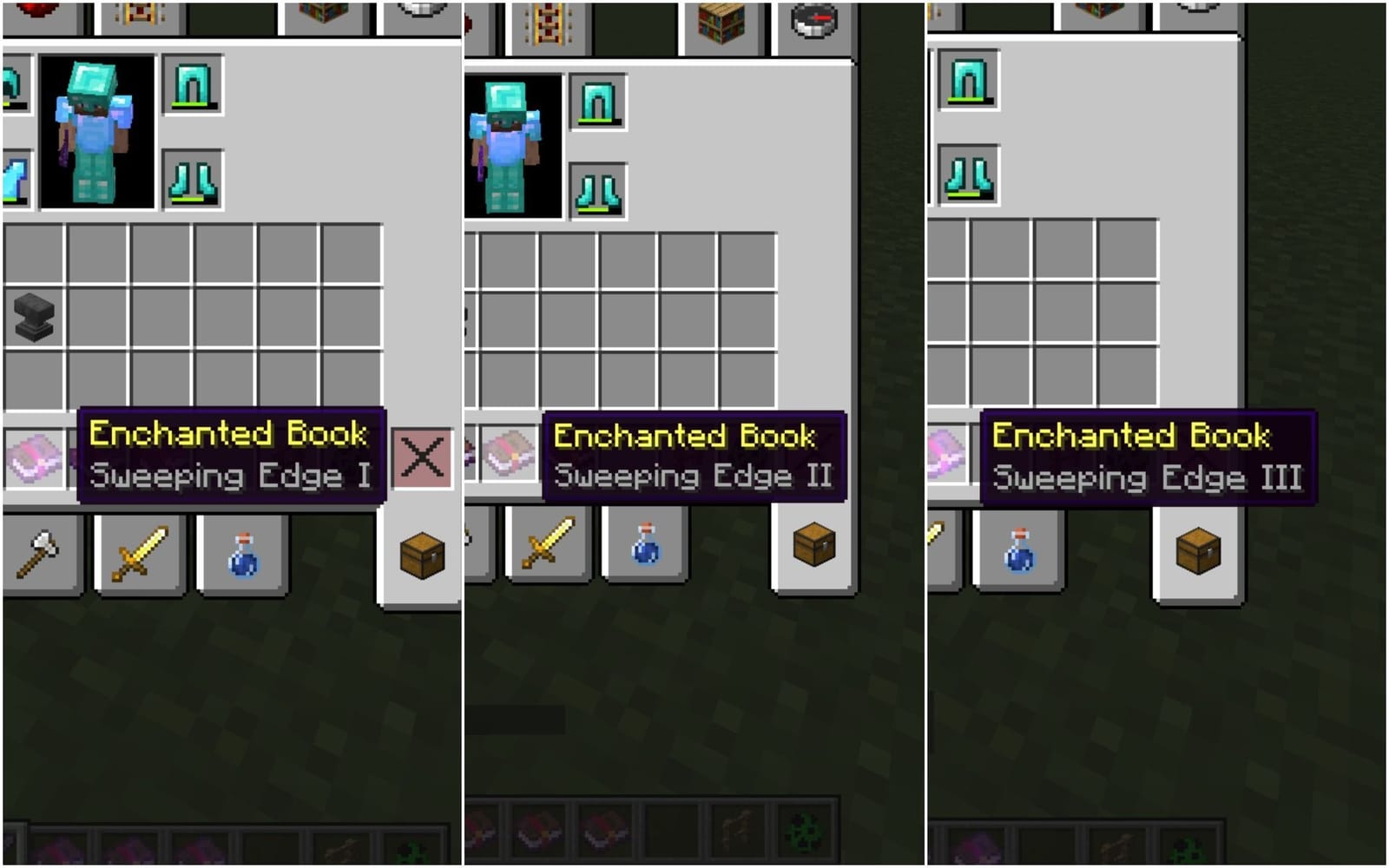 What does sweeping edge enchantment do in Minecraft?
