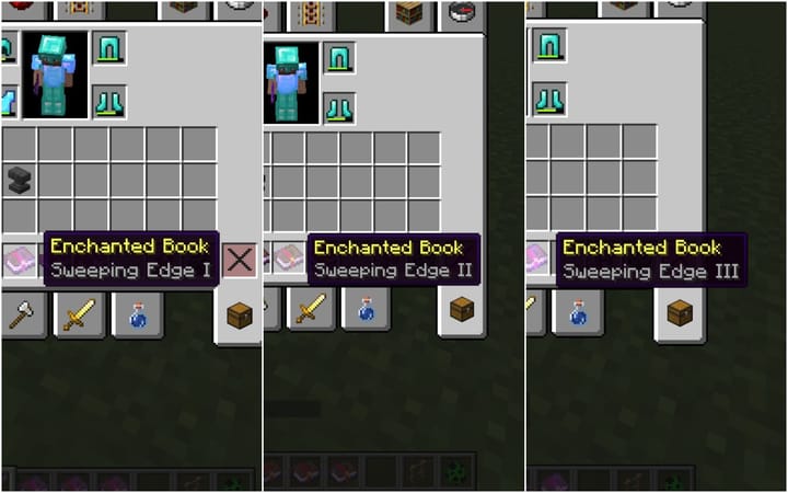 What does sweeping edge enchantment do in Minecraft?