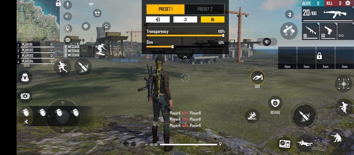 How to set a Custom HUD in Free Fire MAX