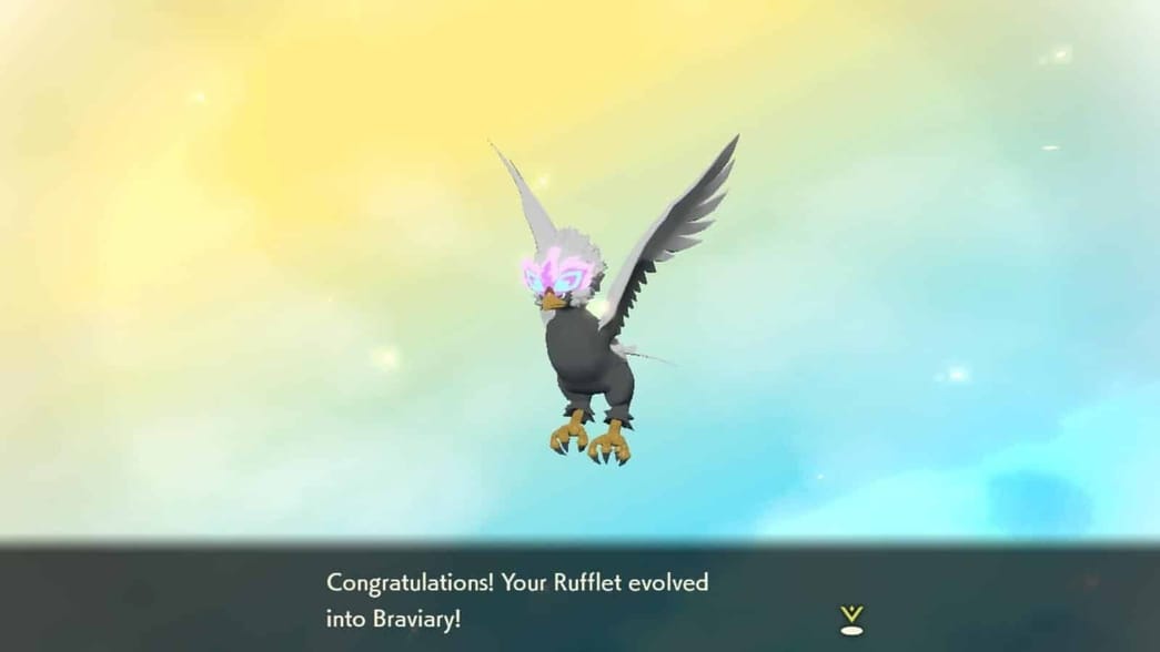 How to evolve Rufflet in Pokemon Legends: Arceus