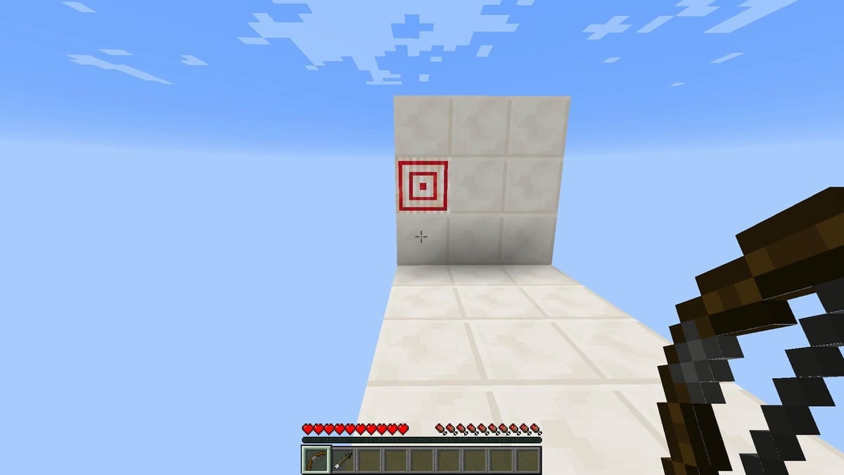 How to craft and use target block in Minecraft