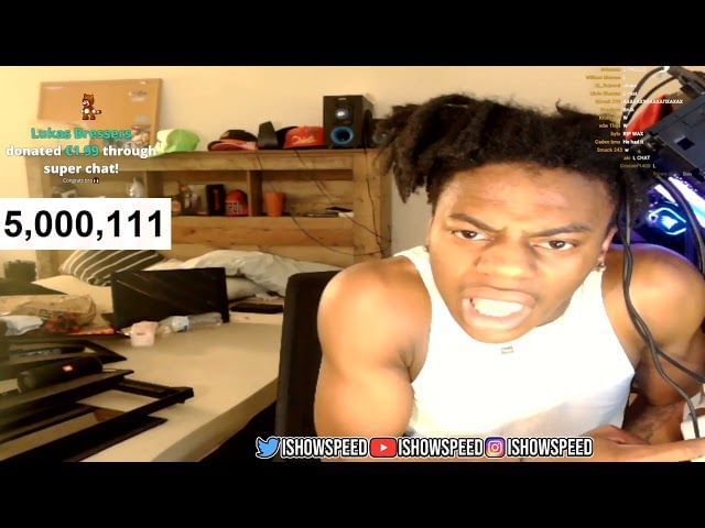 IShowSpeed hits 5 million subs on YouTube