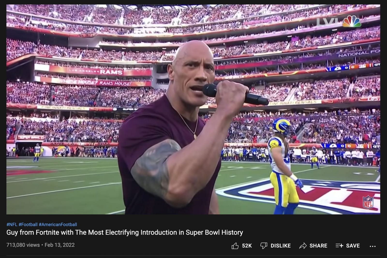 NFL officially labels The Rock as 'Guy from Fortnite' in latest viral video