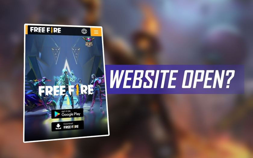 Is Garena Free Fire official website opening in India?