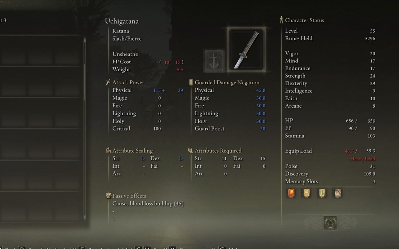 How to get the Uchigatana Katana in Elden Ring