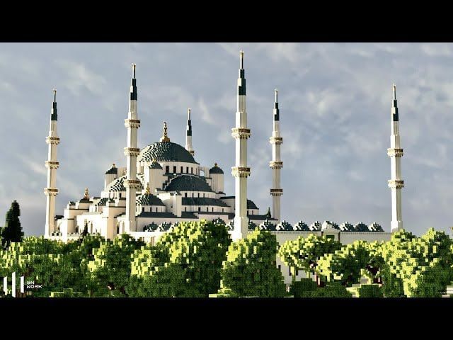 Minecraft Redditor creates blue mosque, and it looks magnificent