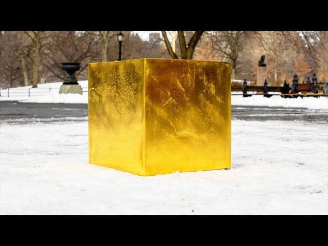 Is the real-life Golden Cube yet another Fortnite stunt?