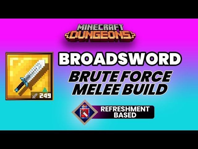 Where to get the broadsword in Minecraft Dungeons