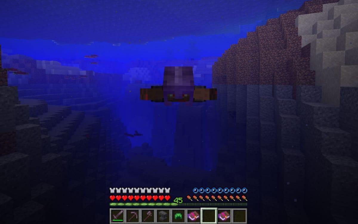 Different levels of the respiration enchantment in Minecraft