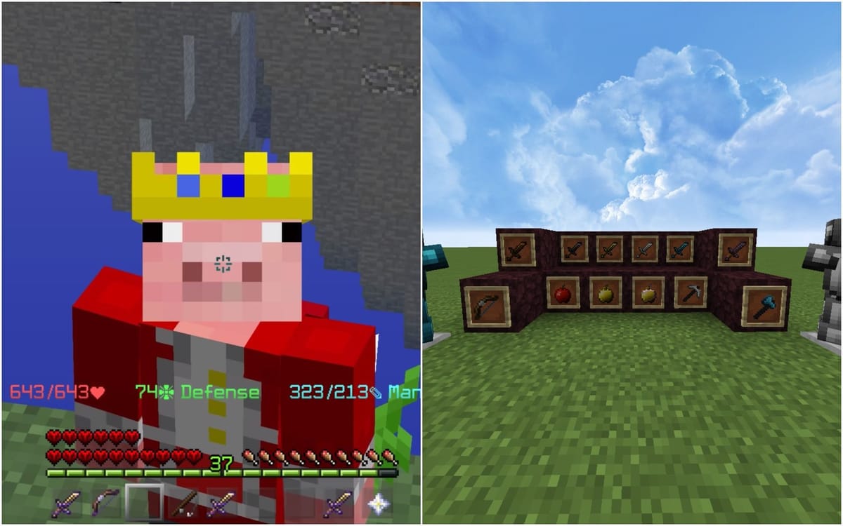 What texture pack does Technoblade use in Minecraft Bedrock?