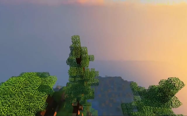 Minecraft Redditor creates a realistic free fall video in the game