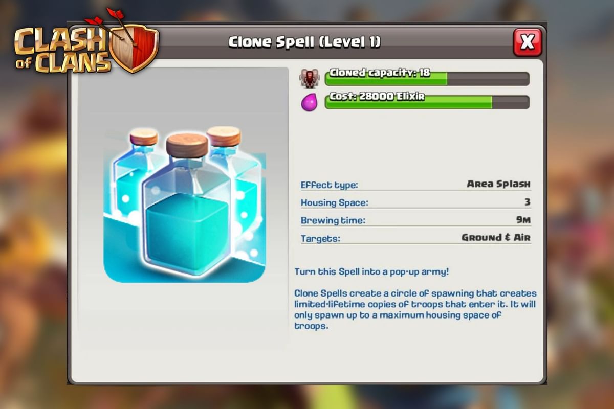 How to unlock Clone Spell in Clash of Clans?