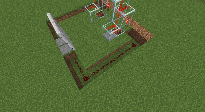 How to make a falling anvil trap in Minecraft