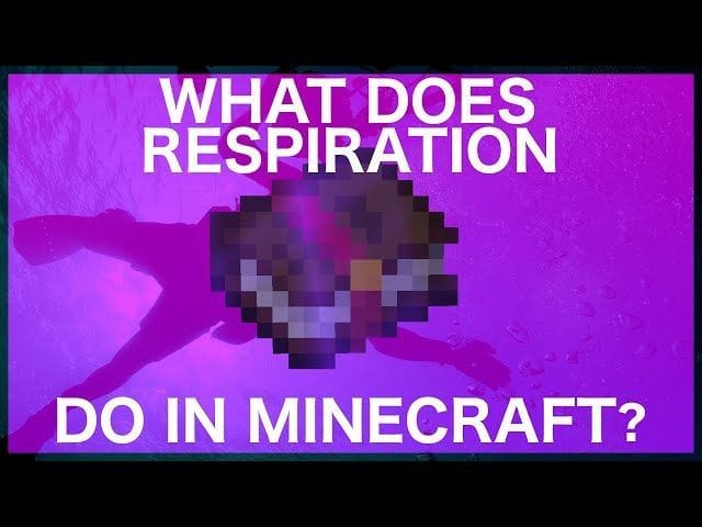 Different levels of the respiration enchantment in Minecraft