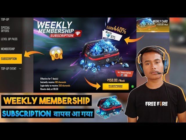 Free Fire MAX Weekly membership: Rewards, price, and all you need to know