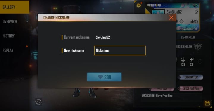 How to change nickname in Free FIre: Name change guide (February 2022)