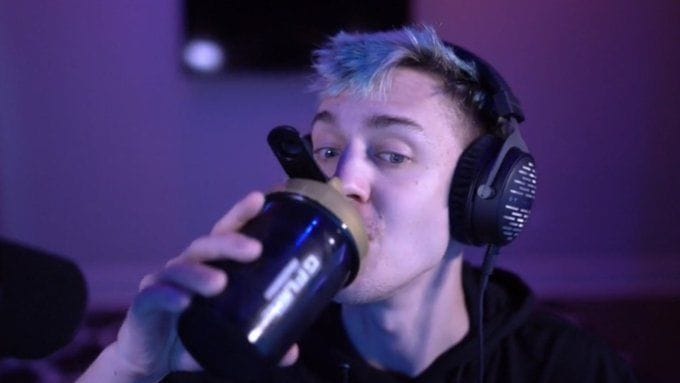 Ninja has been drinking GFUEL on stream instead of Red Bull