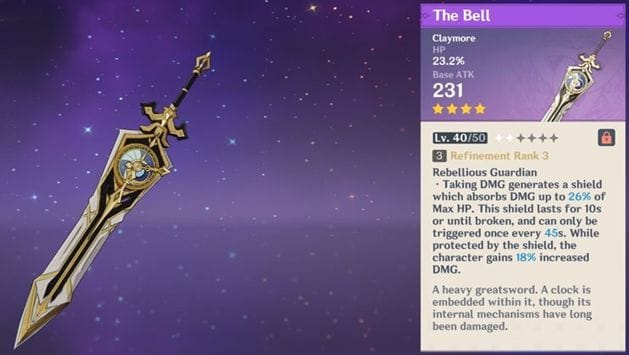 The Bell | Genshin Impact- Ascension Materials, Stats, Appearence, How ...