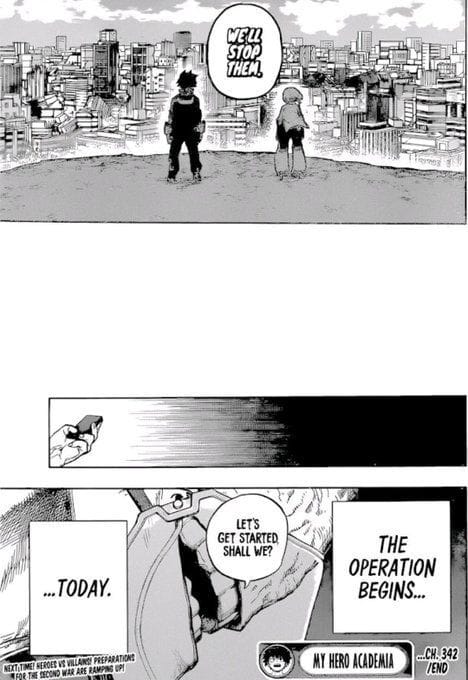 My Hero Academia chapter 342: Midoriya and Uraraka have a conversation ...