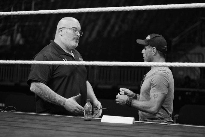 WWE Superstars behind the scenes