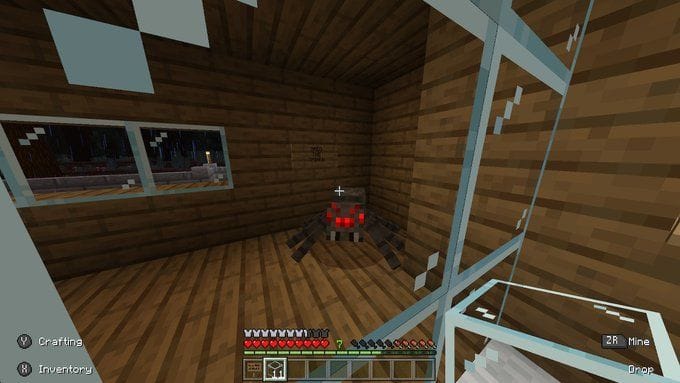 How to keep a spider in Minecraft