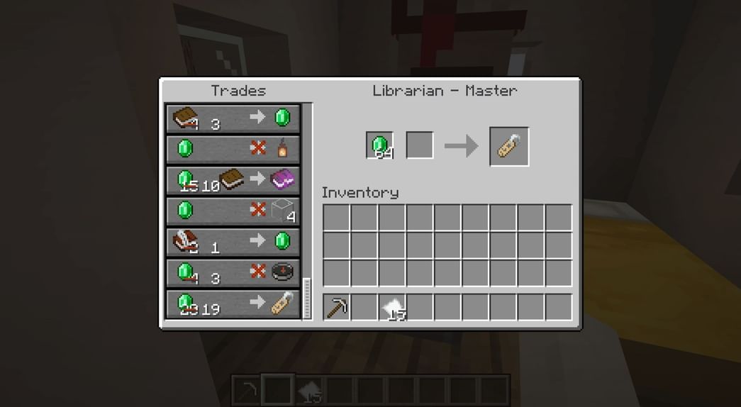 Top 5 Librarian villager trades in Minecraft