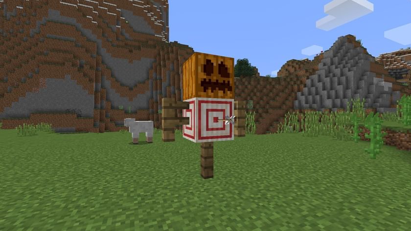 How to craft and use target block in Minecraft