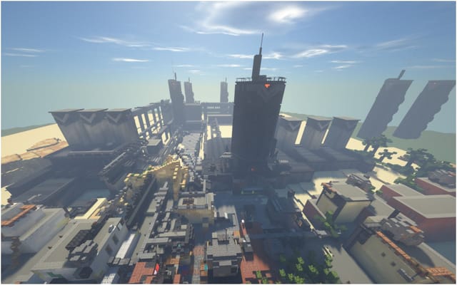 Redditor recreates the Valorant Map Bind in Minecraft