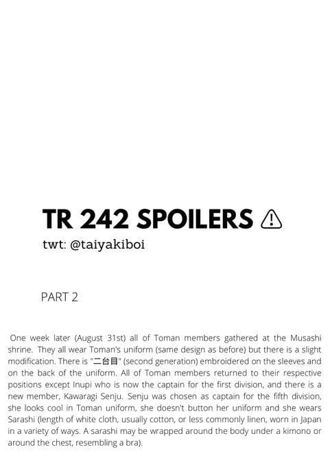 Tokyo Revengers Chapter 242: Raw scans reveal the uniform design and ...