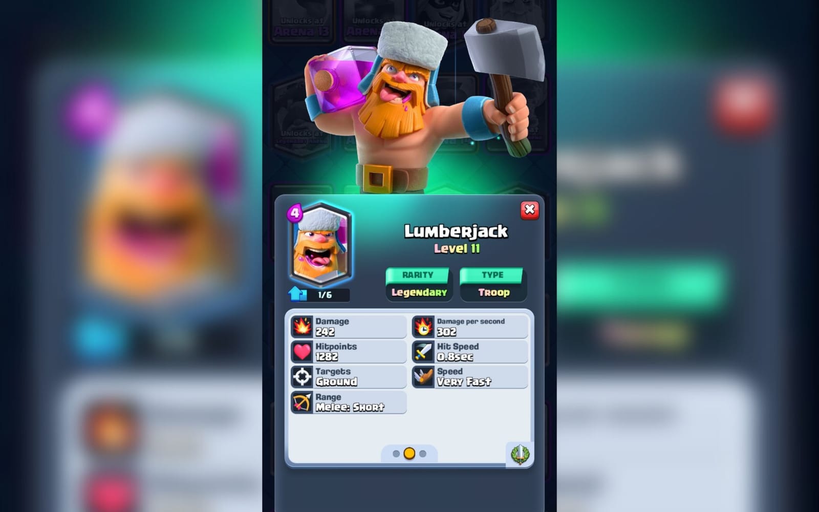 How to unlock Lumberjack in Clash Royale
