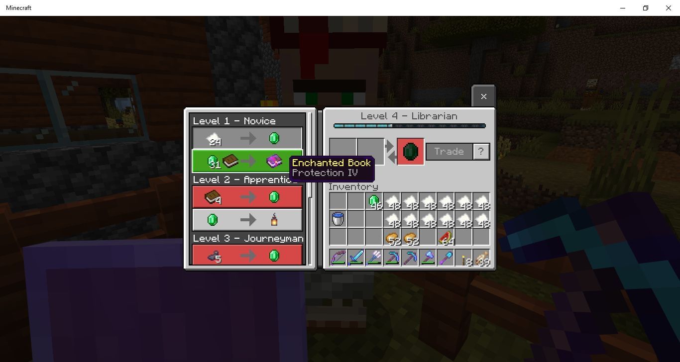 Top 5 Librarian villager trades in Minecraft