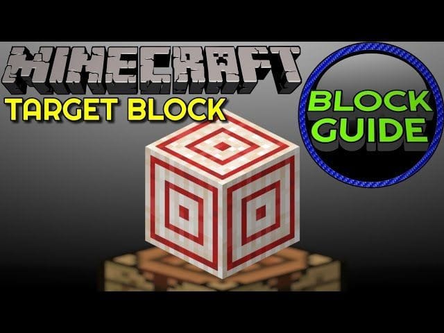How to craft and use target block in Minecraft