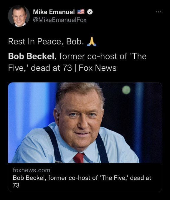 Who was Bob Beckel? Former 'The Five' co-host passes away at 73