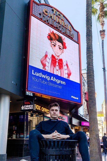 Fans react as Ludwig jokingly puts up his VTuber Avatar on Hollywood ...