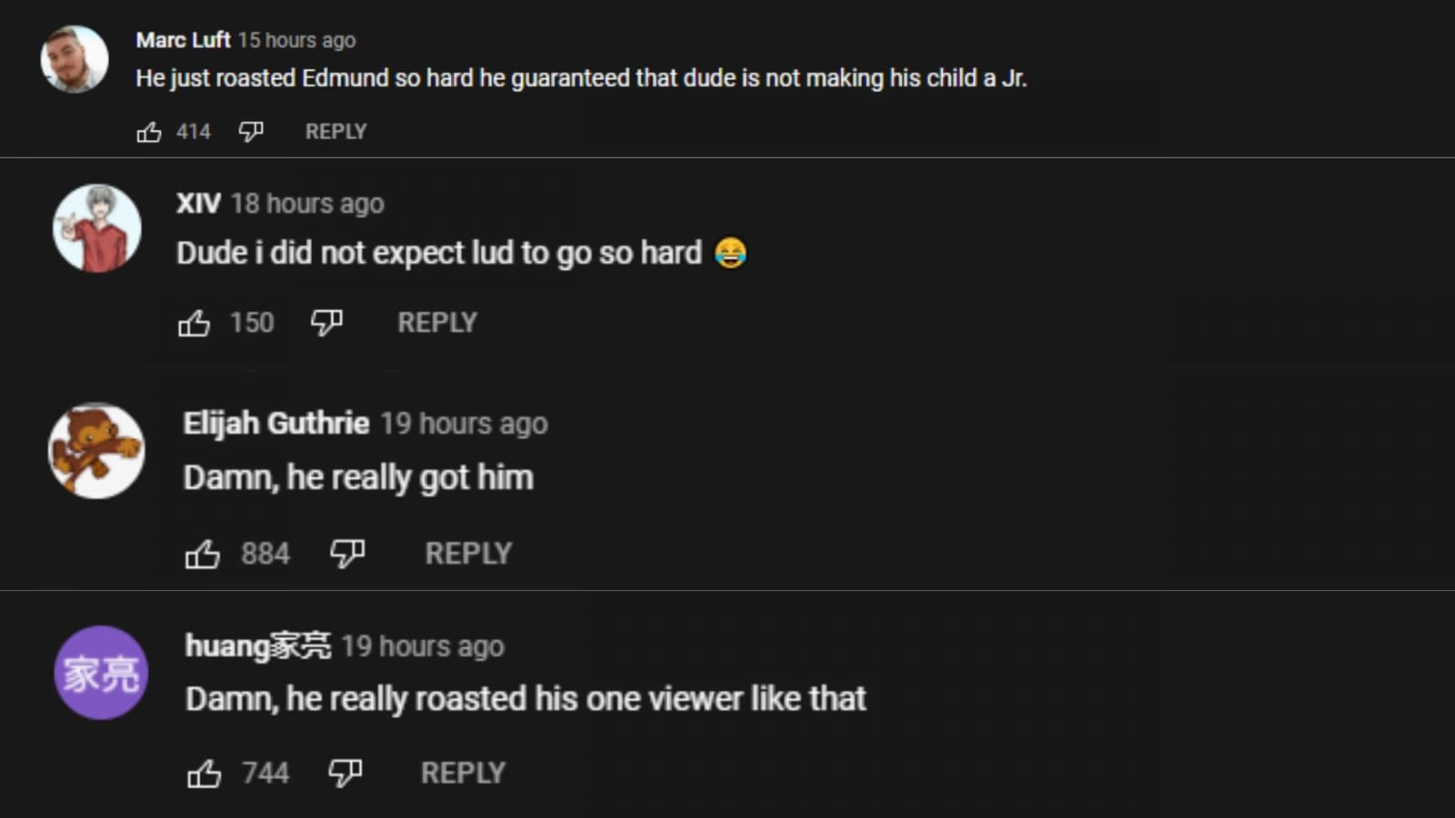 Ludwig picks on a viewer during recent YouTube stream